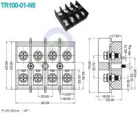 China High Current Terminal Block with 175A Rated Current and Screw Clamp Connection in Durable Polyamide Housing for sale