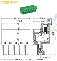China PA66 Pluggable Terminal Block 3000V AC Withstanding Voltage -40°C to +105°C for PCB for sale