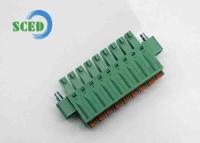 China Pluggable Terminal Block 12-24 AWG PA66 Insulation Resistance DC500V 3000V AC for sale