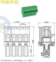 China Pluggable Terminal Block 12-24 AWG 3000V AC Withstanding Voltage for PCB Connectivity for sale