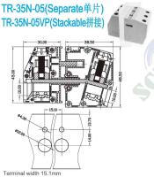 China Screw Connection Through Panel Terminal Blocks Featuring PA66 Housing UL 94V 0 and 11mm Stripping Length Providing Electrical Wire Termination for sale