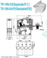 China Housing PA66 UL 94V 0 Through Panel Terminal Blocks with 10.00mm Terminal Width and Nickel Plating Providing Panel Wiring Solutions for sale