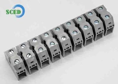 China Gray Through Panel Terminal Blocks CE Certified Number Of Positions 2 To 24 Designed for Secure and Electrical Panel Wiring Solutions for sale