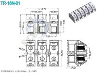 China Gray Through Panel Terminal Blocks CE Certified Number Of Positions 2 To 24 Designed for Secure and Electrical Panel Wiring Solutions for sale