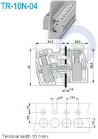 China CE Certified Through Panel Terminal Blocks Featuring Stripping Length 11mm and Number Of Positions 2 To 24 for Panel Wiring for sale