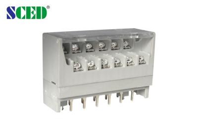 China Double Level Barrier Terminal Block High Temperature 300V 15A Pitch 7.62mm for sale