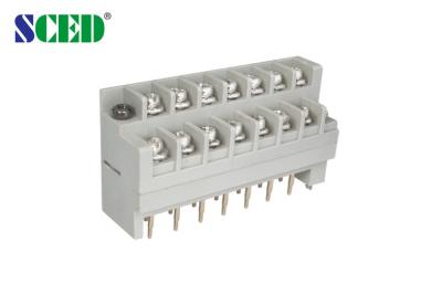 China 300V 15A PCB Barrier Terminal Block , Wiring Terminal Connectors for sale