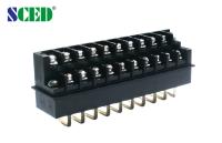 China Double Level Barrier Terminal Block 300 Voltage 15A Pitch 7.62mm UL CE for sale