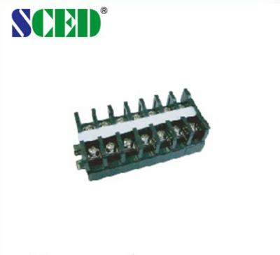 China Black PCB 10.8mm Panel Mounted Screw Barrier Terminal Block 300V 20A for sale