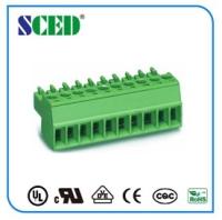 China Female Type PCB Plug In Terminal Block 3.81mm 5.08mm Pluggable Green Connector for sale