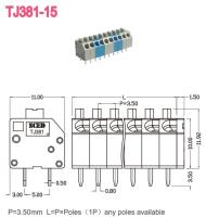China 2p - 28p 3.50mm Spring Clamp Terminal Block For Frequency Converters for sale