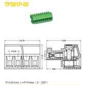 China 300V 8A PCB Plug In Terminal Block 3.81mm Pitch Pluggable Terminal Block for sale