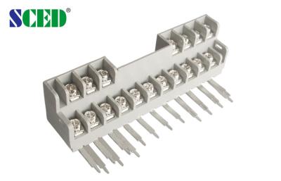 China 15A 18 Position 2 Pole 7.62mm Pitch Barrier Terminal Block Power Connector 14-24 AWG for sale
