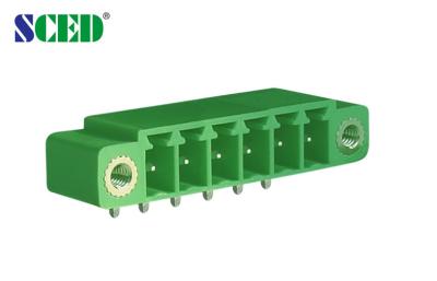 China Communication Pluggable Terminal Block Vertical Inlet Pitch 3.81mm 300V 8A 2P-20P for sale