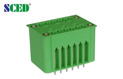 China Male Sockets Header Pitch 3.81mm / 300V 8A / 2*2P-20*2P , Pluggable Terminal Block for sale