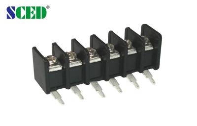 China Pitch 9.525mm 300V 20A 2-24P Barrier Terminal Block Power Terminal Block for sale