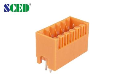 China Pluggable Terminal Block Header Male Sockets 3.50mm Pitch 150V 8A 2 to 24 Positions Double Level for sale