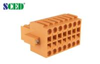 China 3.50mm Pitch Plug Female Socket Terminal Block 300V 8A Rating with 2-22 Position Options for sale