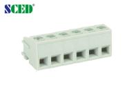 China Plug-in Terminal Block 5.00mm Pitch 300V 10A 2P to 24P Female Connector for sale