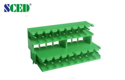China 5.08mm Pitch Plug-in Terminal Block Header Male Sockets 300V 18A 2x2P to 24x2P for sale