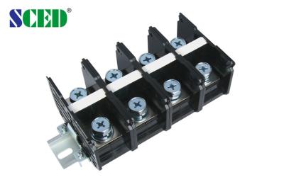 China Power Terminal Block 32.00mm 175A Black Screw Mount Connection for sale