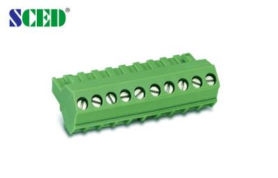 China 5.08mm Pitch Pluggable Terminal Block Female Plug 300V 18A 2-22 Positions for sale