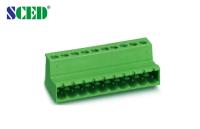 China 5.08mm Pitch Pluggable Terminal Block Male Plug 300V 18A 2P to 22P PCB Connector for sale