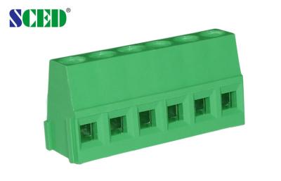 China 5.0mm 300V 10A Raising Cage Vertical Wire Inlet Terminal Block PA66 Housing for sale