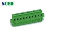 China Pitch 7.62mm   300V 18A   2P - 14P   Plug - in terminal block for sale