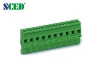 China Plug-in Terminal Block 7.62mm Pitch 300V 18A 2-16 Positions Female Connector for sale
