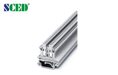 China Din Rail Terminal Blocks   Terminal width 5.2mm    300V 20A    AWG28 - 12 for sale