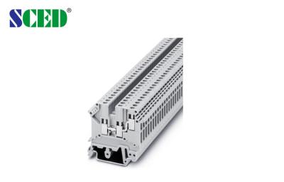 China Terminal width 5.2mm   Din Rail Terminal Blocks    150V 20A    AWG 30 - 12 for sale