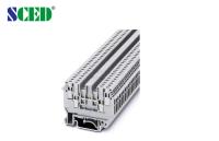 China Terminal width 5.2mm    300V 20A     Din Rail Terminal Blocks   AWG 30 - 12 for sale