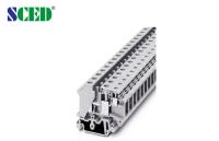 China Din Rail Terminal Blocks    600V 65A   AWG 24 - 6    Terminal width 10.2mm for sale