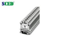 China Terminal width 12.2mm   Din Rail Terminal Blocks    600V 85A    AWG 22 - 4 for sale
