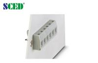 China Plastic Through Panel Din Rail Terminal Blocks 4mm2 500V 32A PA66 V0 for sale