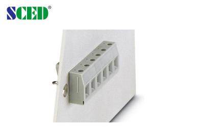 China Plastic Through Panel Din Rail Terminal Blocks 4mm2 500V 32A PA66 V0 for sale