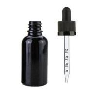 China Tamper Evident Cap Glass Dropper Bottle for THC Oil Amber Blue Black Child Resistant Glass Bottle with Dropper for sale