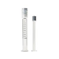 China Clear Plastic Plunger Luer Lock Glass Syringe MOQ 1 piece for sale