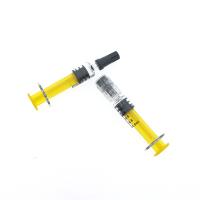 China 100pcs/Case Luer Lock Glass Syringe Plastic Plunger for sale