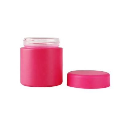 China 3oz / 90ml Capacity Glass Weed Jar D60 * H52 Mm Size for sale