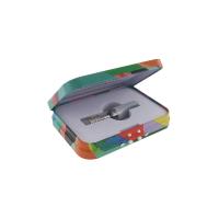 China Child Resistant Tin Box for Vapes CR Hinged-Lid Metal Tin Case for sale