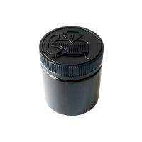China Child Resist Weed Jar PET Plastic Marijuana Storage Canister with Childproof Cap for sale