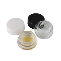 China 7ml Child Resistant Concentrate Container Clear Glass Jar for Wax Dab Oil for sale
