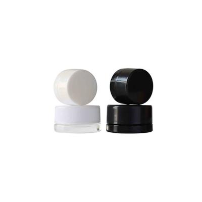 China Custom Color 9ml 5ml Concentrate Glass Jar With Child Resistant Screw Lid for sale