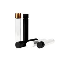 China Childproof Joint Holder Flat Bottom Glass Tube For Prerolls for sale