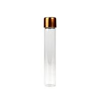 China Clear Glass Preroll Tubes 120mm Length Plastic Lid Child Resistant for sale