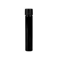China Matte Black Glass Pre Roll Tube For Cigarettes Childproof Joint Tube for sale