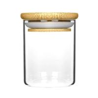China Food Grade Airtight Borosilicate Glass Jar With Lid 18oz - 28 Grams for sale
