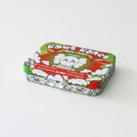 China Rectangular Child Resistant Tin Box With Matte Finish for sale